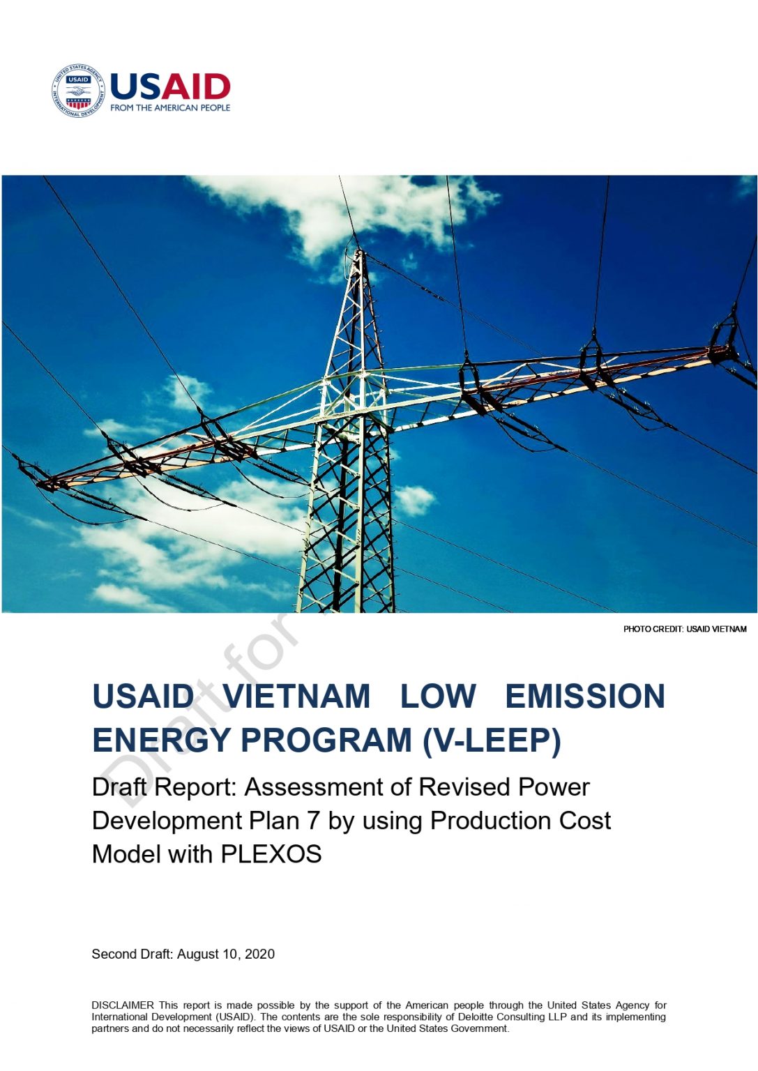 Consultation: Draft Technical Report “Assessment of Revised PDP-7 using ...